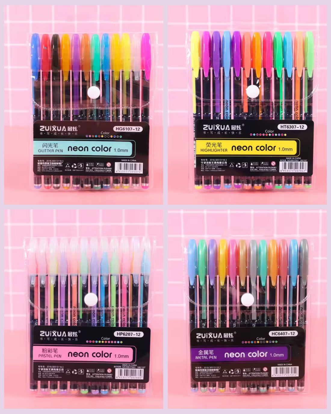 Lapiceros De Colores X10 Unidades – Papelería Mundo Kawaii