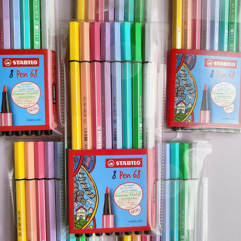 Plumones Pastel Pen 68 De Stabilo Boss X8 Unidades – Papelería Mundo Kawaii