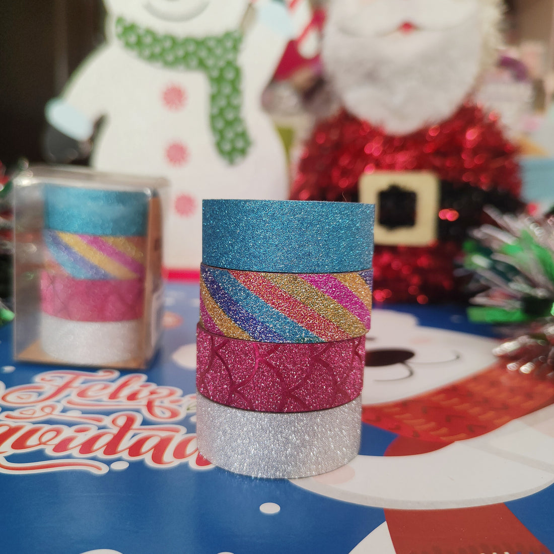 Cintas Decorativas Escarchadas X4 Unidades – Papelería Mundo Kawaii